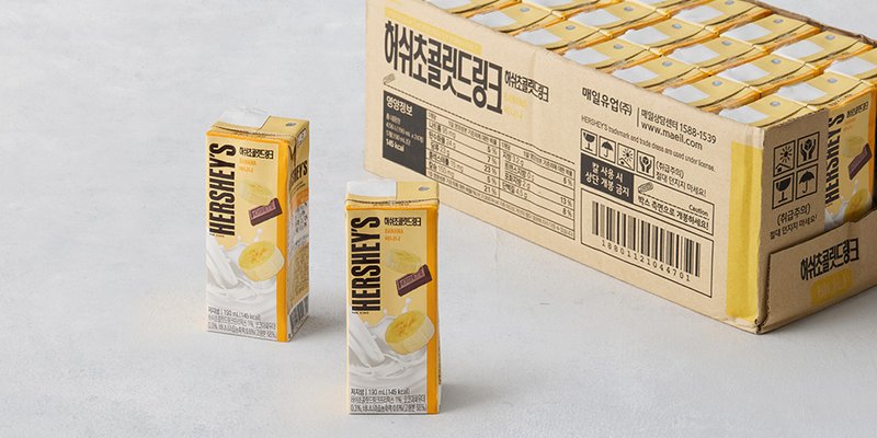 [매일] 허쉬 초콜릿 드링크 바나나 (190mL X 24입) - 마켓컬리